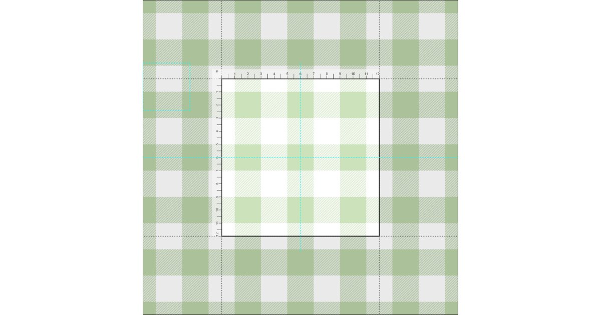 Green Buffalo Check Pattern Fabric | Zazzle