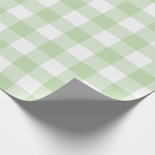 Green Buffalo Check Pattern Wrapping Paper | Zazzle.com