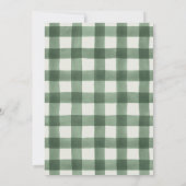 Green Buffalo Plaid Baby Shower Invitation | Zazzle