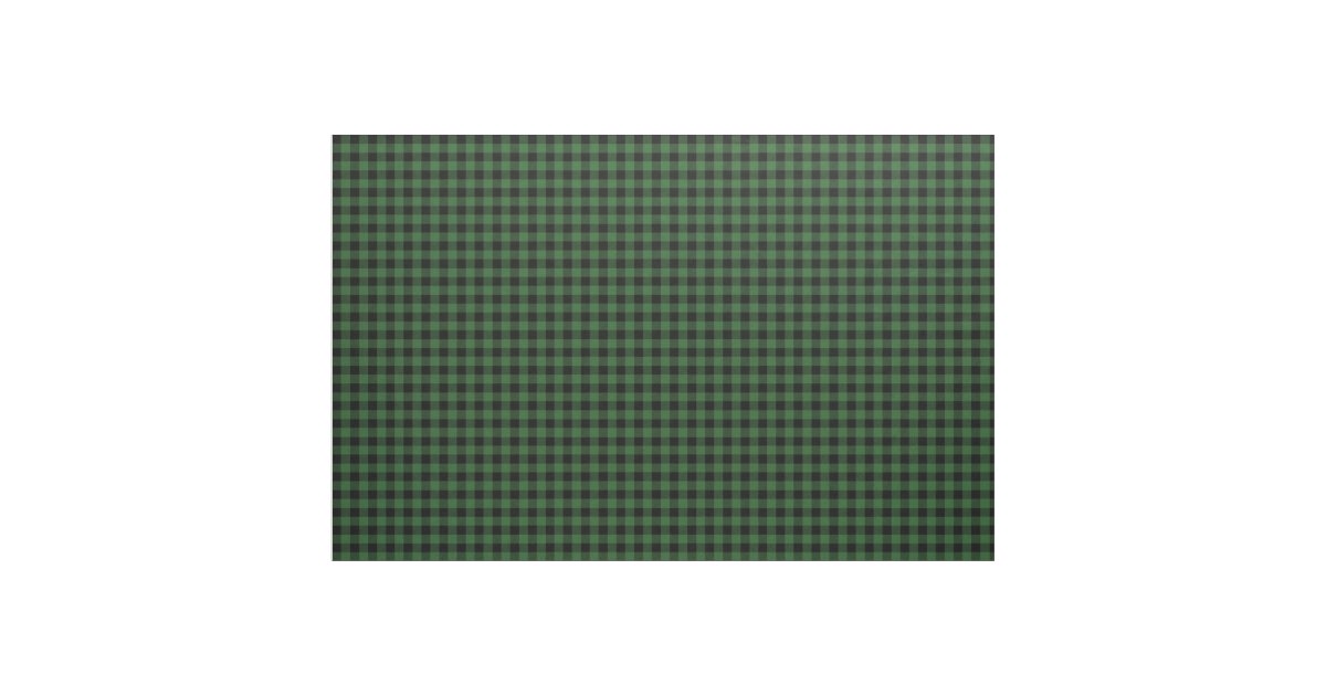 Green Buffalo Plaid Fabric | Zazzle