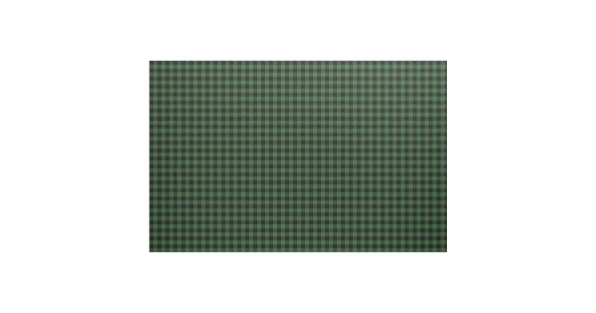 Green Buffalo Plaid Fabric | Zazzle