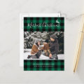 Green Buffalo Plaid Pattern Christmas Photo Holiday Postcard | Zazzle