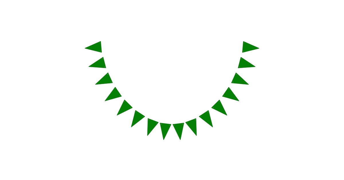 Green Bunting Flags | Zazzle