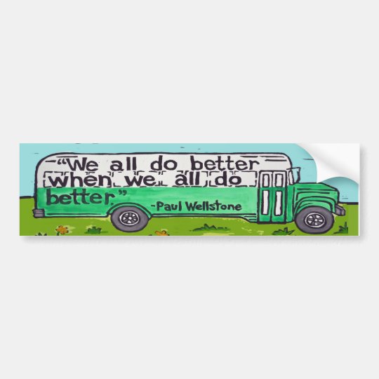 Green Bus Bumper Sticker | Zazzle.com