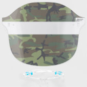Green Camo Camouflage Army Soldier Hunting Face Shield | Zazzle