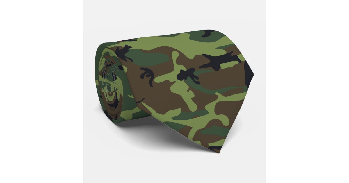 Green Camouflage Pattern, Military Pattern, Army Neck Tie | Zazzle