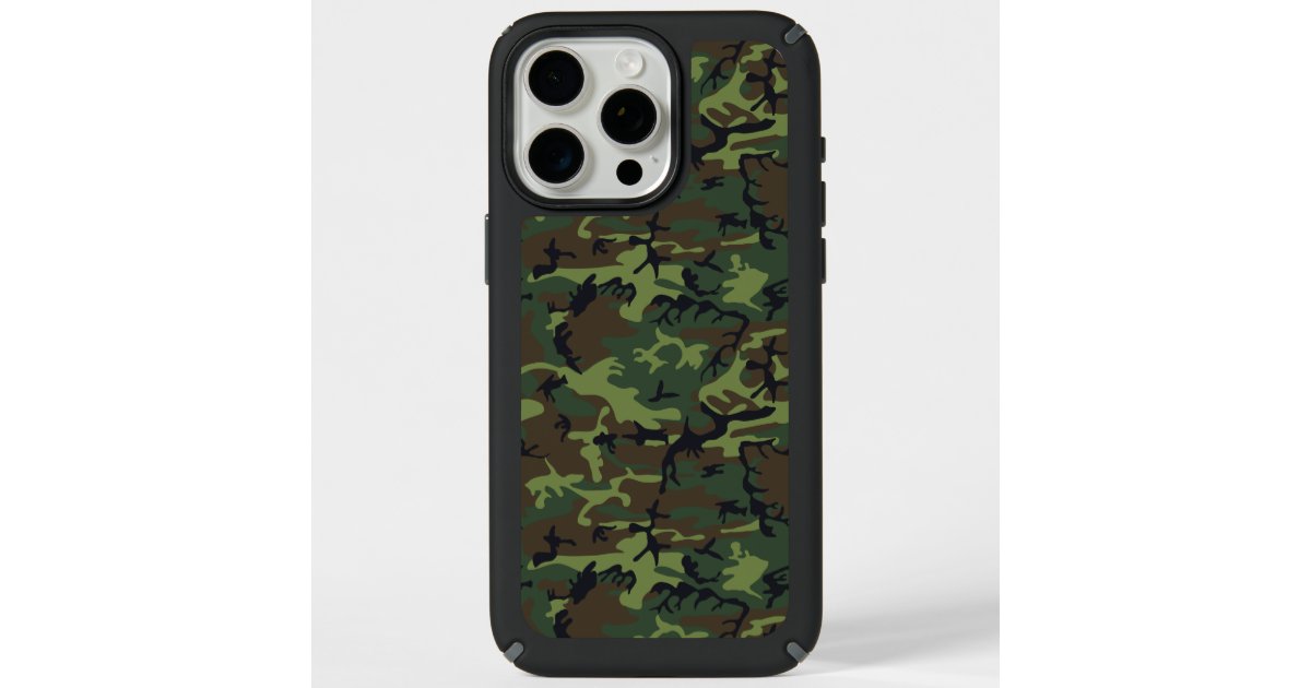 Green Camouflage Pattern, Military Pattern, Army Speck iPhone Case | Zazzle