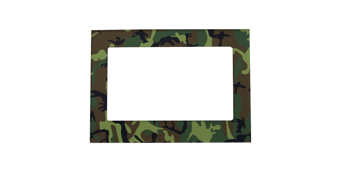 Green camouflage Picture Frames | Zazzle