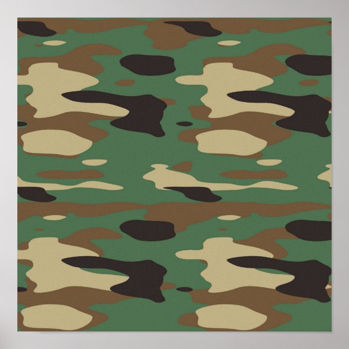 Green Camouflage Poster | Zazzle.com