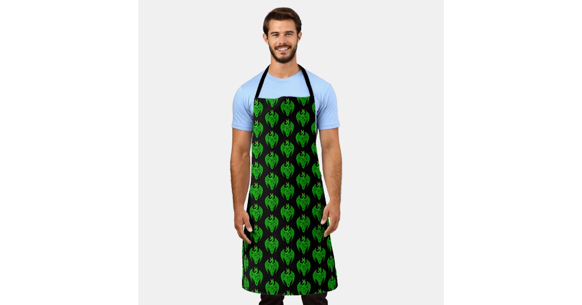 Green Celtic Dragon Apron | Zazzle