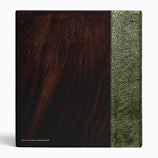 Green Celtic Faux Leather Fantasy Binder | Zazzle