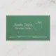 Green Chalkboard Apple Substitute Teacher Tutor Business Card | Zazzle