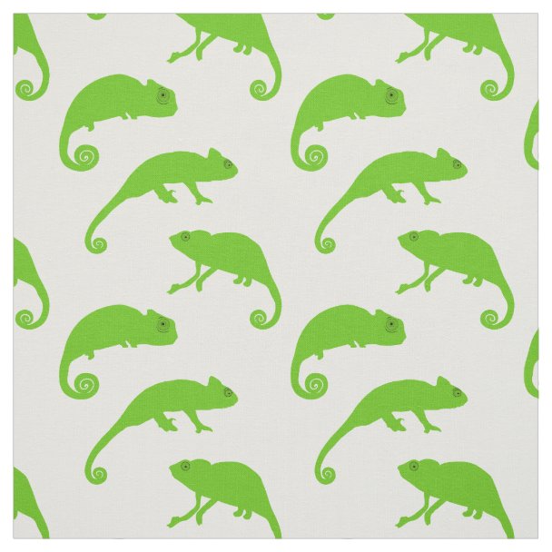 Chameleon Pattern Fabric | Zazzle