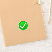 Green Check Mark Sticker | Zazzle