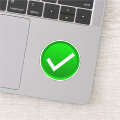 Green Check Mark Sticker | Zazzle