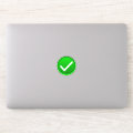 Green Check Mark Sticker | Zazzle