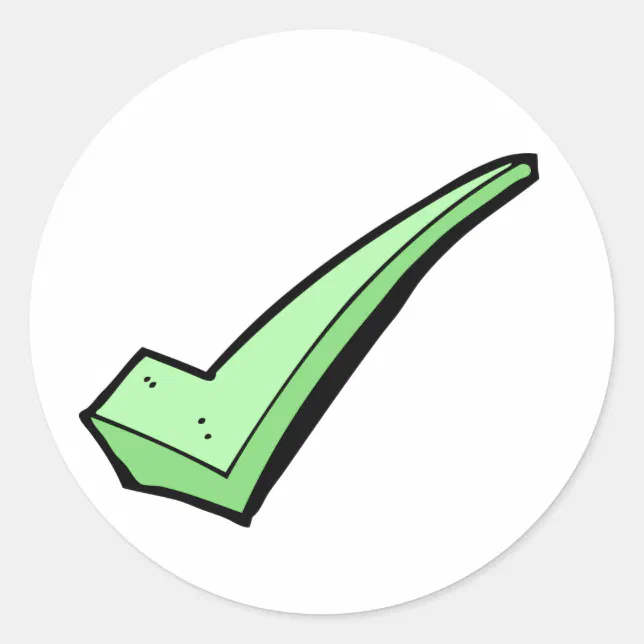 Green Check Mark Stickers | Zazzle