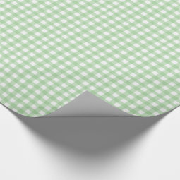 Green checkered wrapping wrapping paper | Zazzle