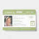 Green Chevron Homeschool Student ID Badge | Zazzle