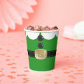 Green Christmas Elf Costume Holiday Paper Cups | Zazzle