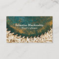 Green Circular Saw QR Code Woodworking Craftsman Business Card | Zazzle