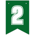 Green Class of 2023 Graduate Photo Graduation Bunting Flags | Zazzle