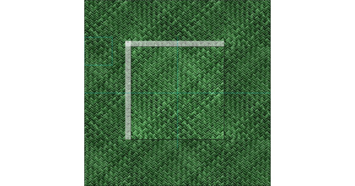 Green Colored Basket weave Pattern Fabric | Zazzle