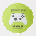 GREEN CONTROLLER GAMER LEVEL UP FAVOR BAG BALLOON | Zazzle