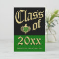 Green Crest Graduation Announcement | Zazzle