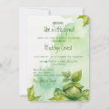Green Custom Illustrated Nature Baby Shower Invitation | Zazzle
