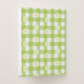 Green Daisy Gingham Pattern Pocket Folder | Zazzle