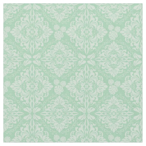 Green Palm Trees Pattern Fabric | Zazzle