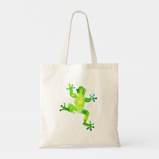 Green Dancing Frog Tote Bag | Zazzle