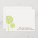 Green Dandelions Flat Note Cards | Zazzle