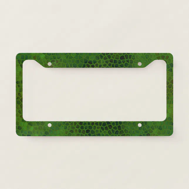 Green Dinosaur Hide License Plate Frame | Zazzle