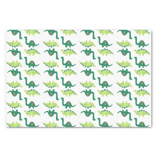 Green Dinosaur Tissue Paper | Zazzle.com