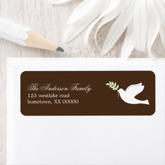 Green Dove Address Labels | Zazzle.com