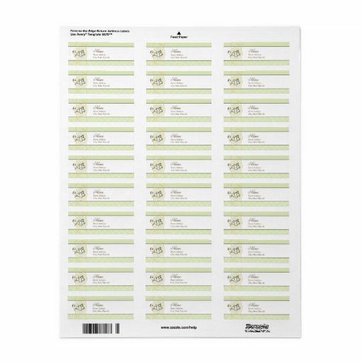 Green Dove Return Address Label | Zazzle