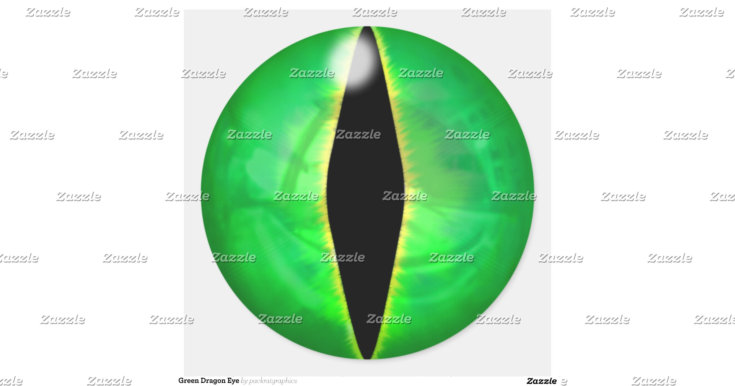 green_dragon_eye_classic_round_sticker ...