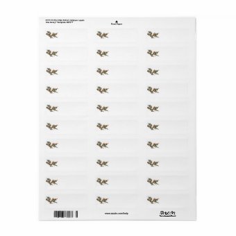 Green Dragon return address label | Zazzle