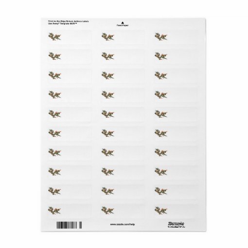 Green Dragon return address label | Zazzle