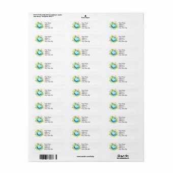 Green Earth Eco Friendly for Earth Day Label | Zazzle