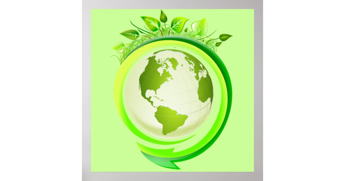 Green earth poster | Zazzle