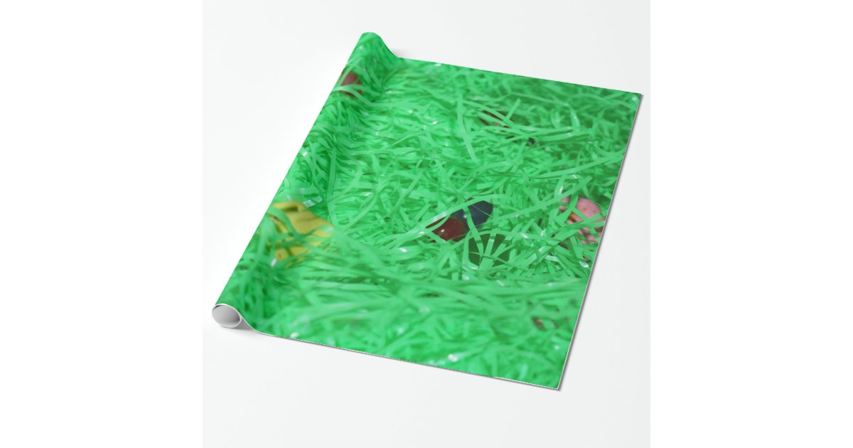 Green Easter Grass Background Wrapping Paper | Zazzle