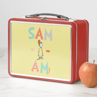 Green Eggs and Ham | Sam-I-Am Metal Lunch Box | Zazzle