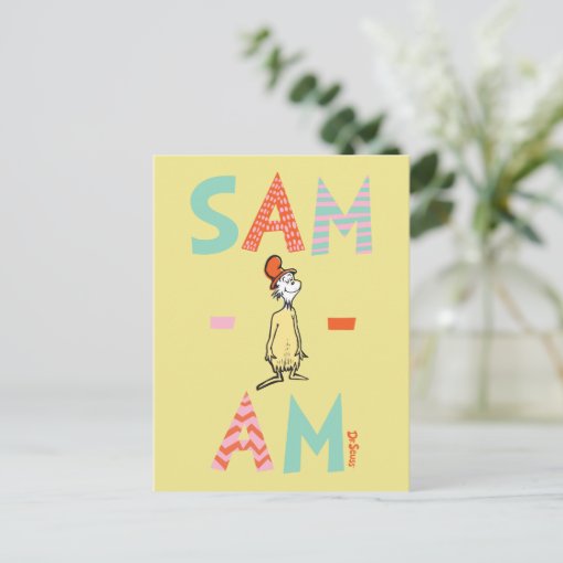 Green Eggs and Ham | Sam-I-Am Postcard | Zazzle