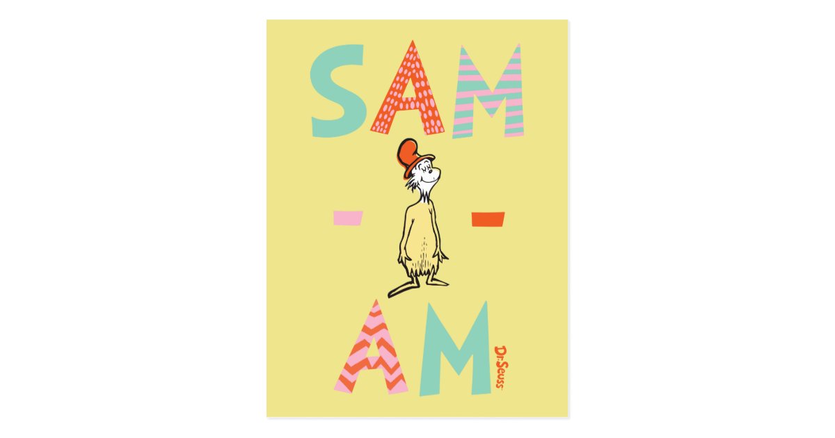 Green Eggs and Ham | Sam-I-Am Postcard | Zazzle.com