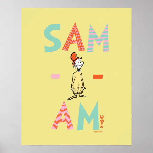 Green Eggs and Ham | Sam-I-Am Poster | Zazzle