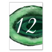 Green Emerald Table Number | Zazzle