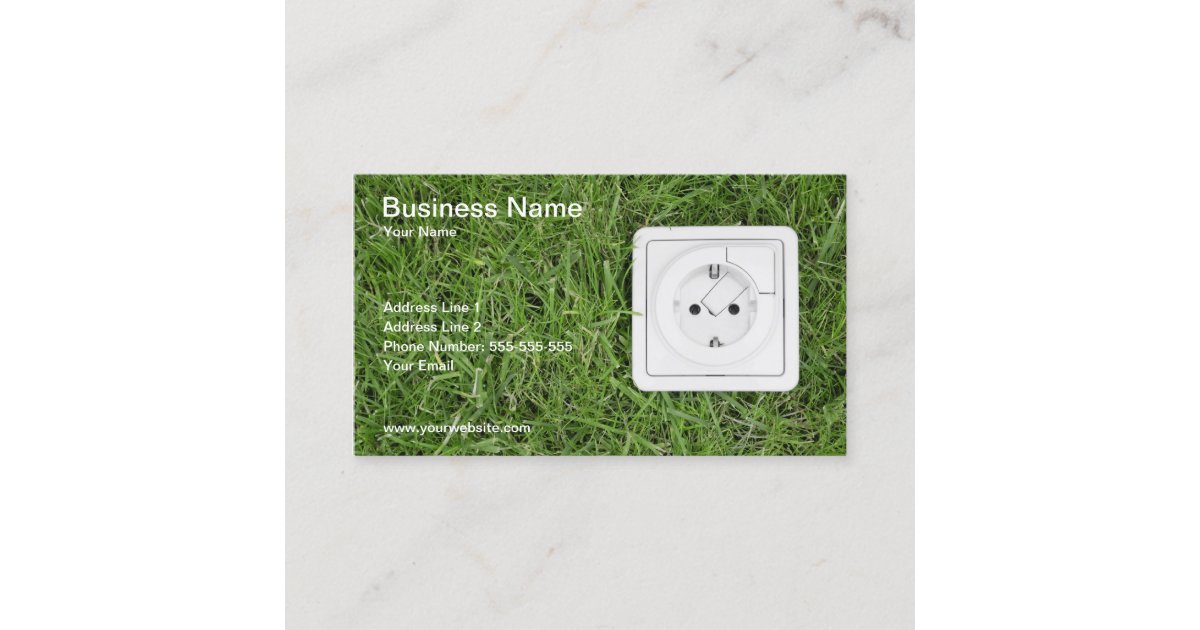Green Energy Business Card | Zazzle